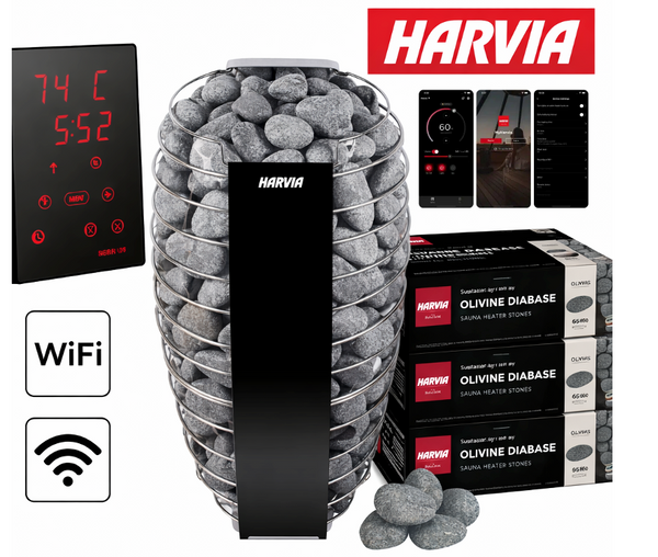 Harvia Spirit SP E Electric Sauna Heater Package – Serenify Saunas